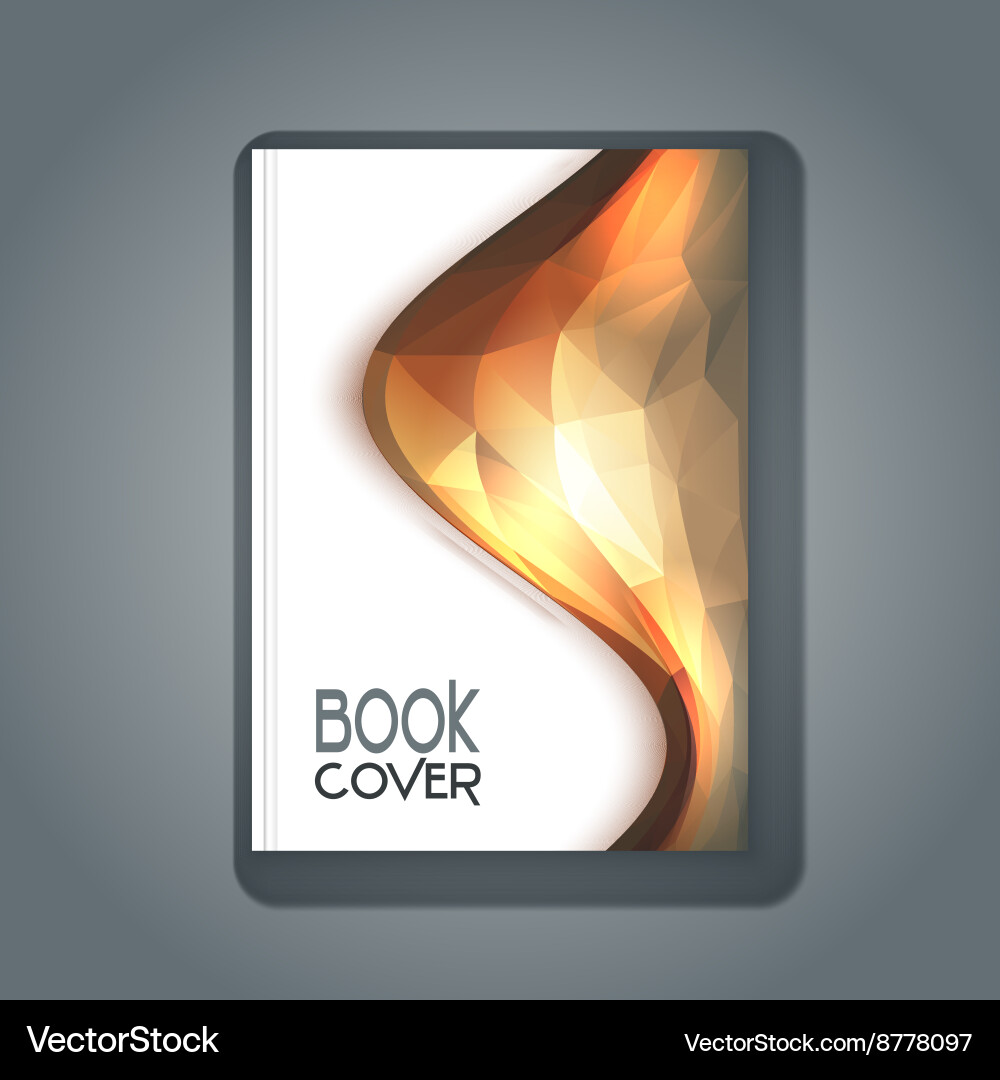 Abstract design book cover Royalty Free Vector Image