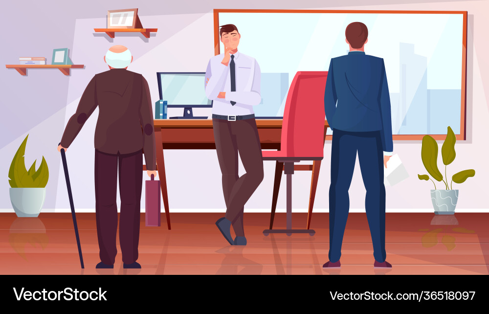 Age discrimination background Royalty Free Vector Image