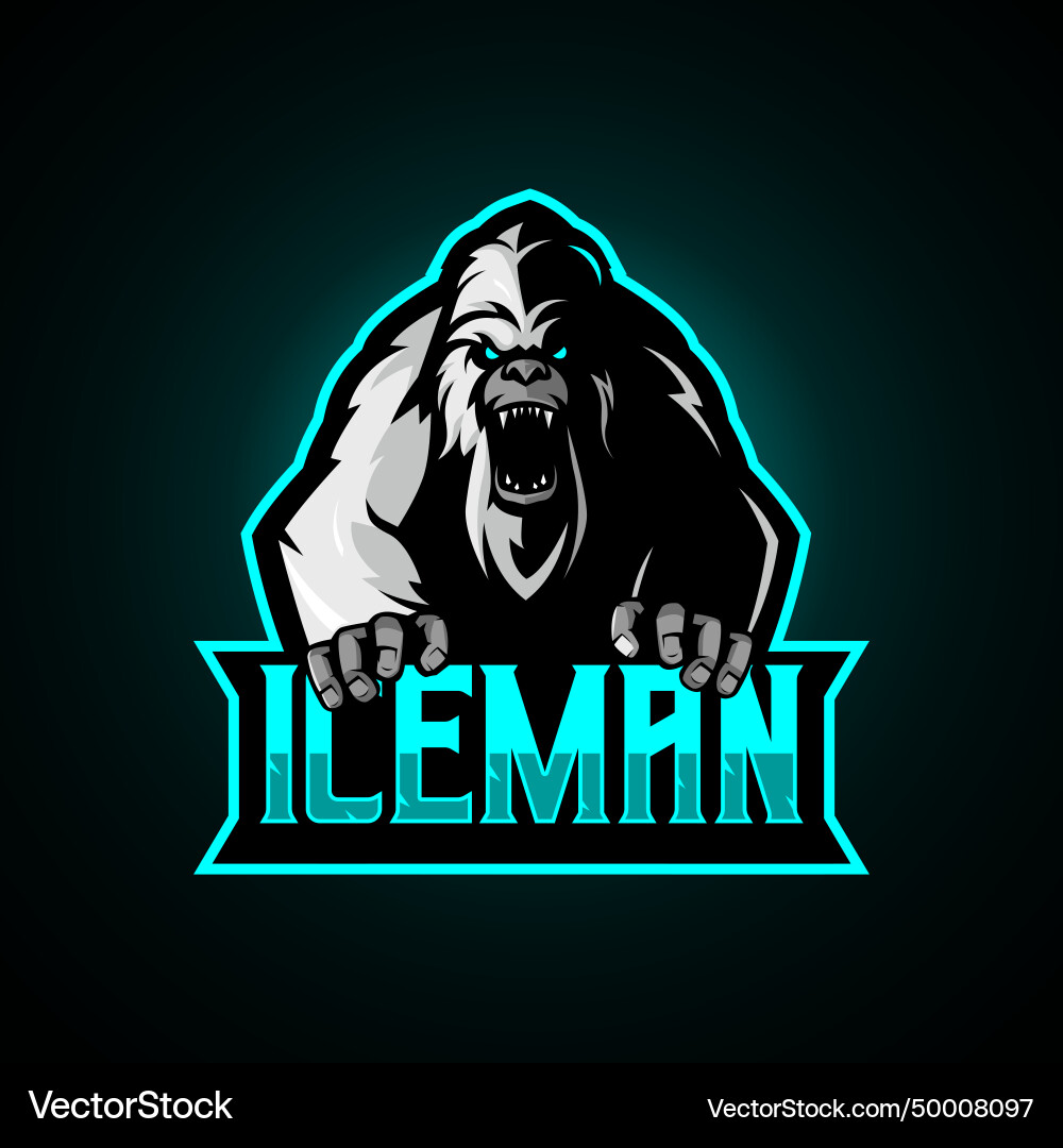 Iceman or yeti Royalty Free Vector Image - VectorStock