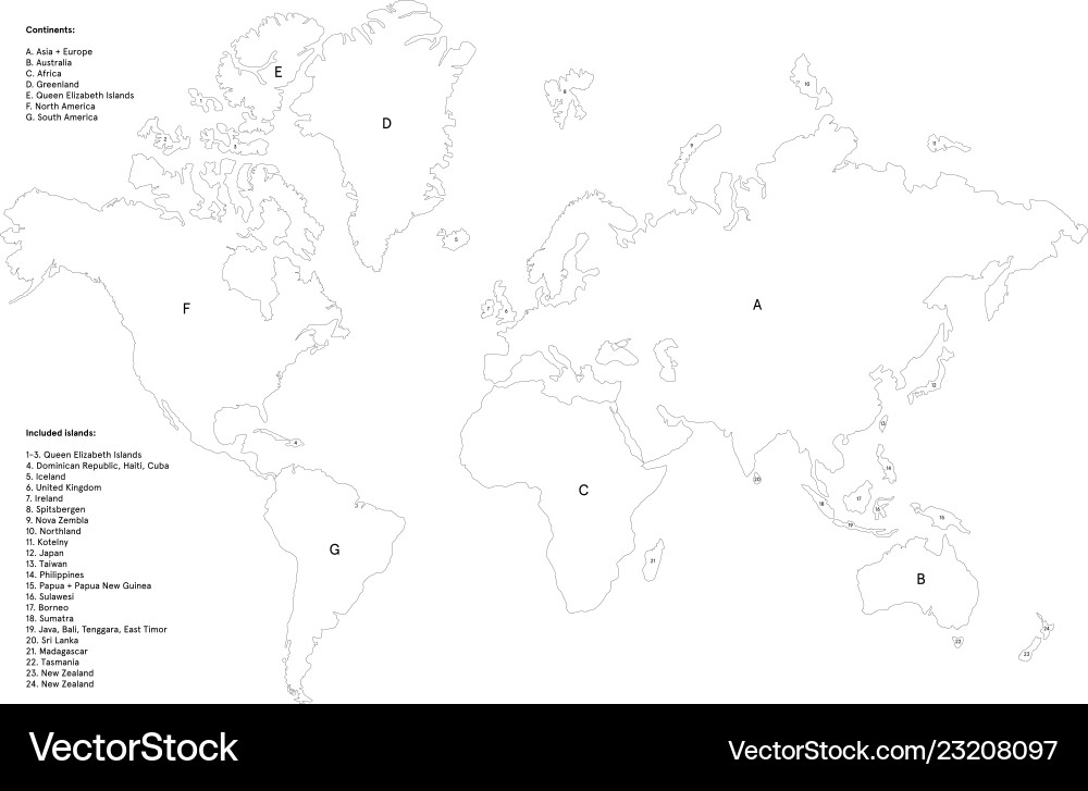 World map lasercut - mercator projection Vector Image