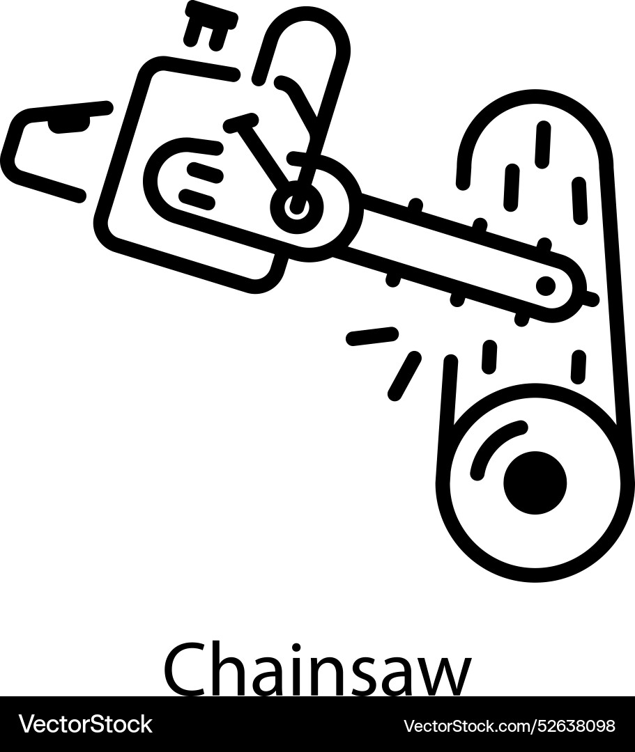 Chainsaw Royalty Free Vector Image - VectorStock