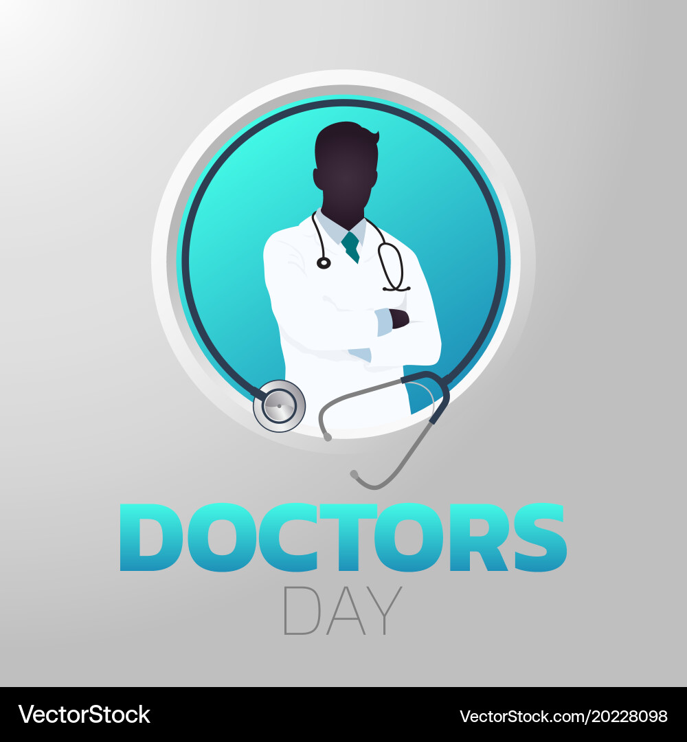 Doctors day icon design medical logo Royalty Free Vector