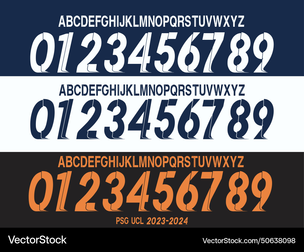 Psg font Royalty Free Vector Image - VectorStock