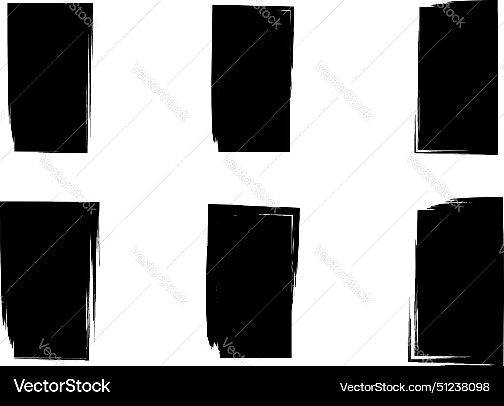 Square vertical shape filled grunge brush – Royalty-Free Vector ...