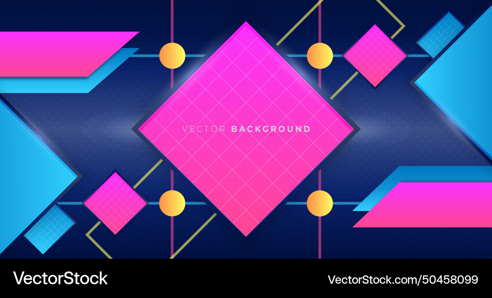 Abstract blue gradient geometric design Royalty Free Vector