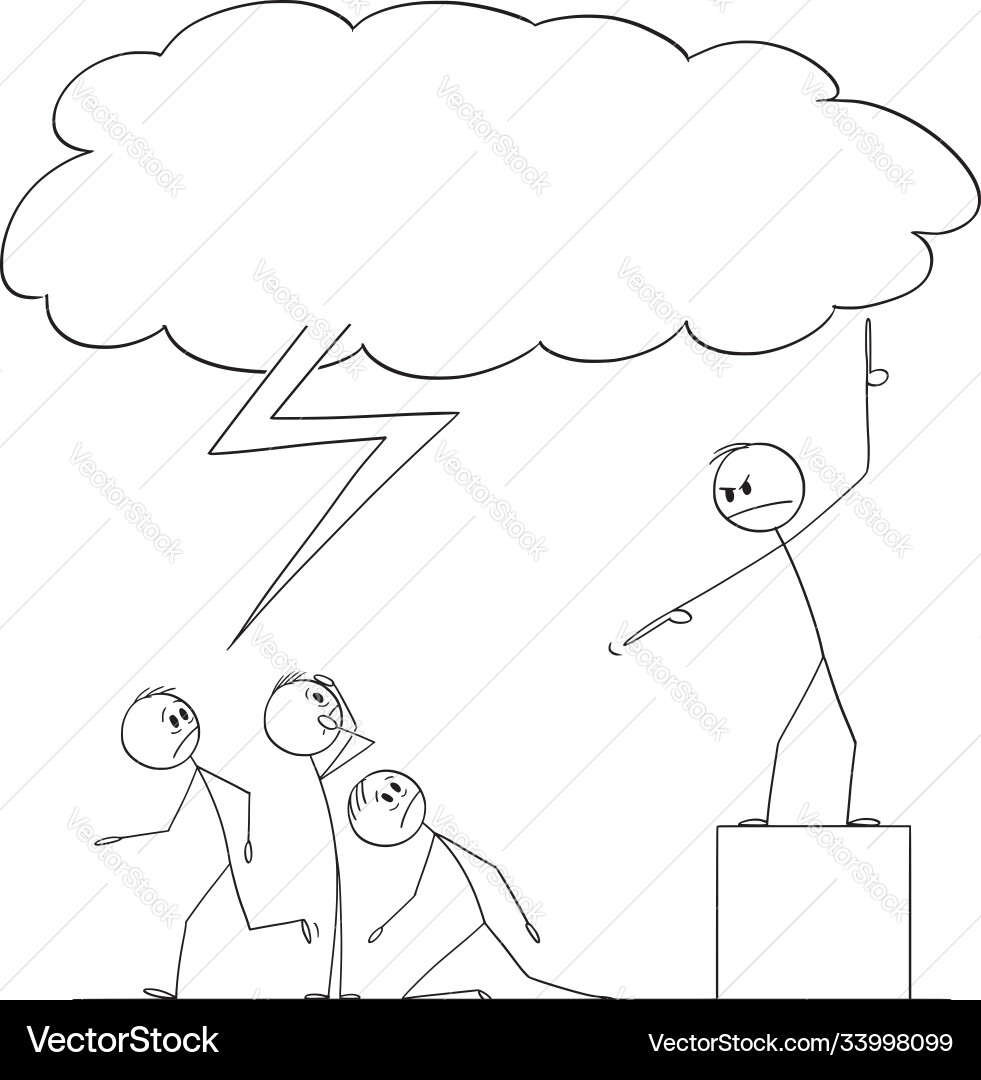 Cartoon hellfire apocalypse and brimstone Vector Image