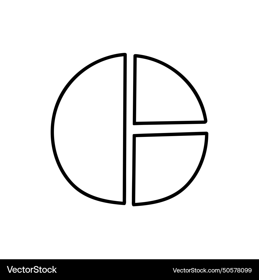 Cute hand drawn doodle of chart graph diagram Vector Image