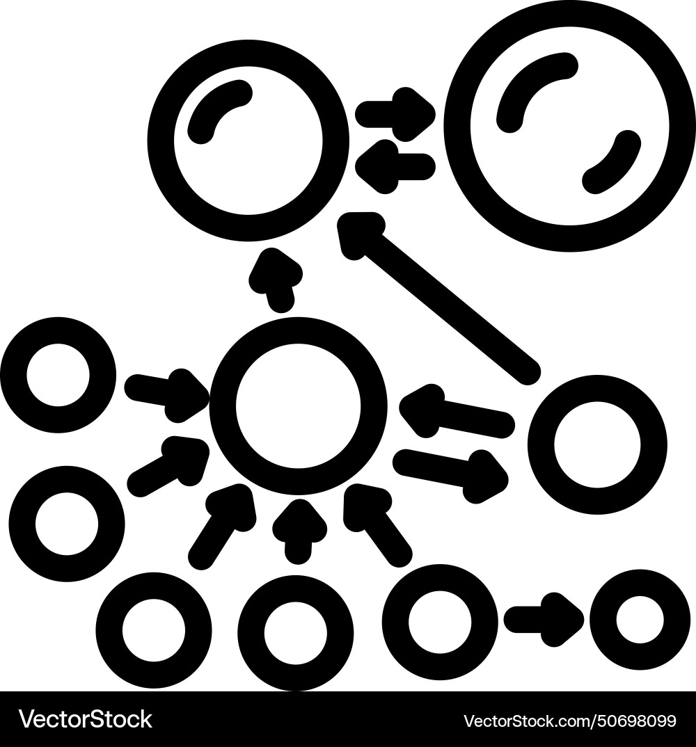 Pagerank algorithm line icon Royalty Free Vector Image Pagerank algorithm line icon Royalty Free Vector Image