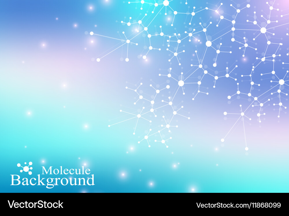 Structure molecule dna atom Royalty Free Vector Image