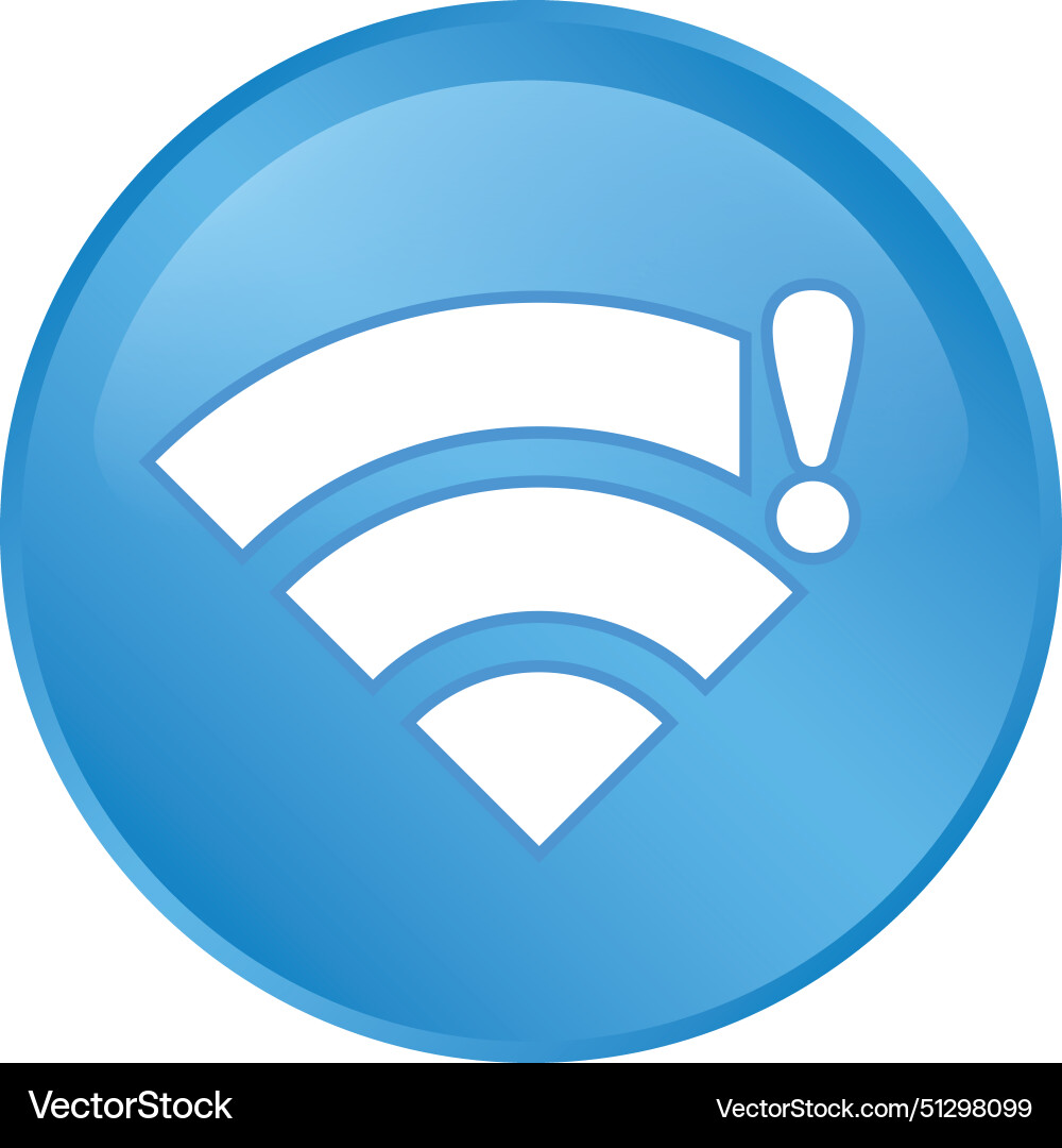 Wifi status icon Royalty Free Vector Image - VectorStock