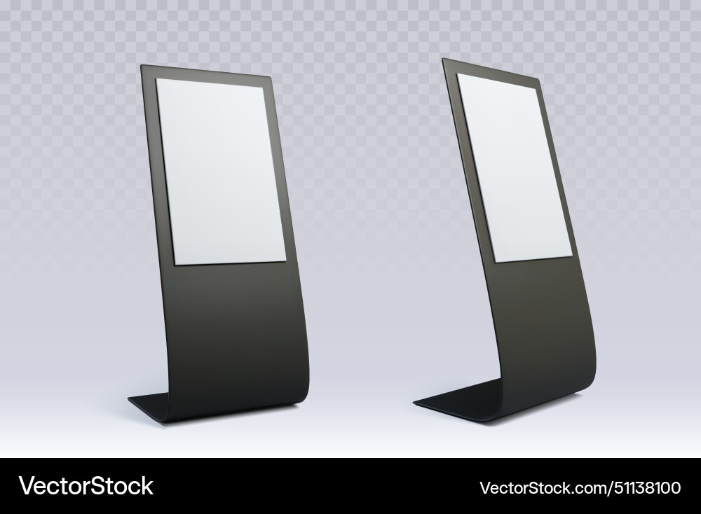 Advertising and promo information booth stand Vector Image