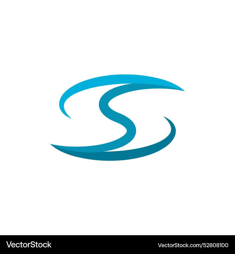 Z letter wave water tourism logo Royalty Free Vector Image