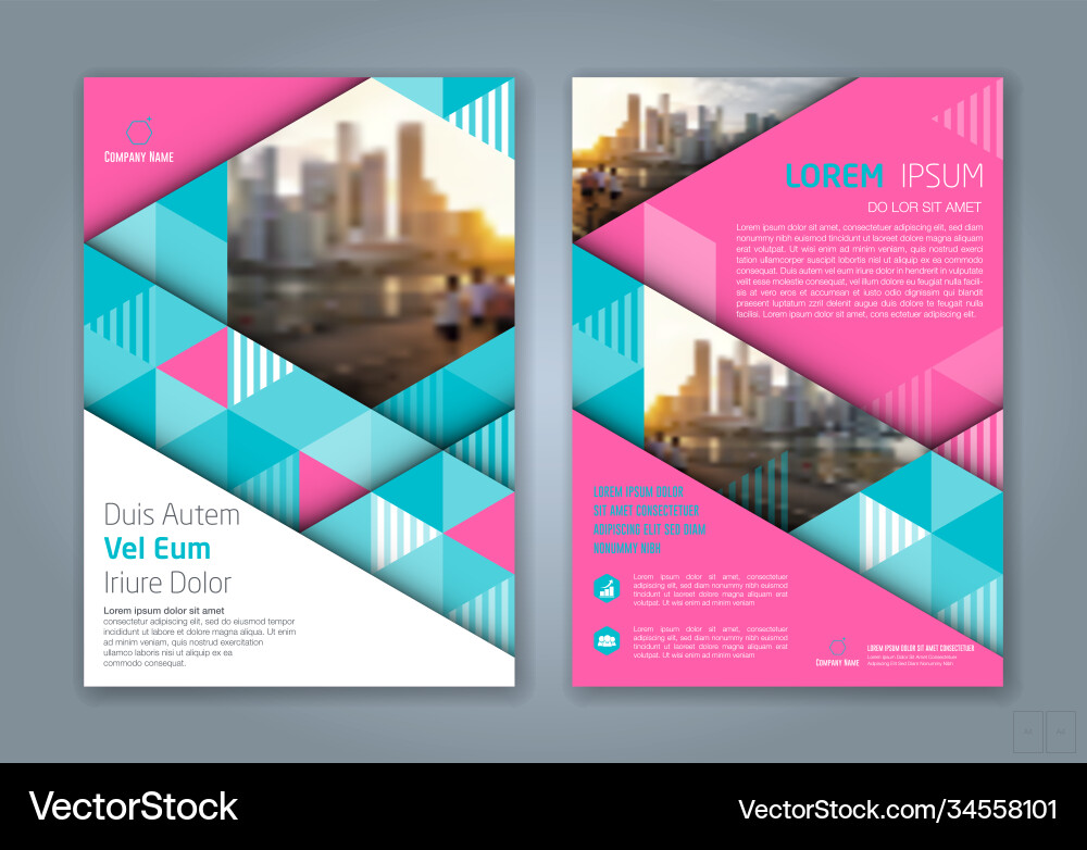Cover annual report 2025 Royalty Free Vector Image
