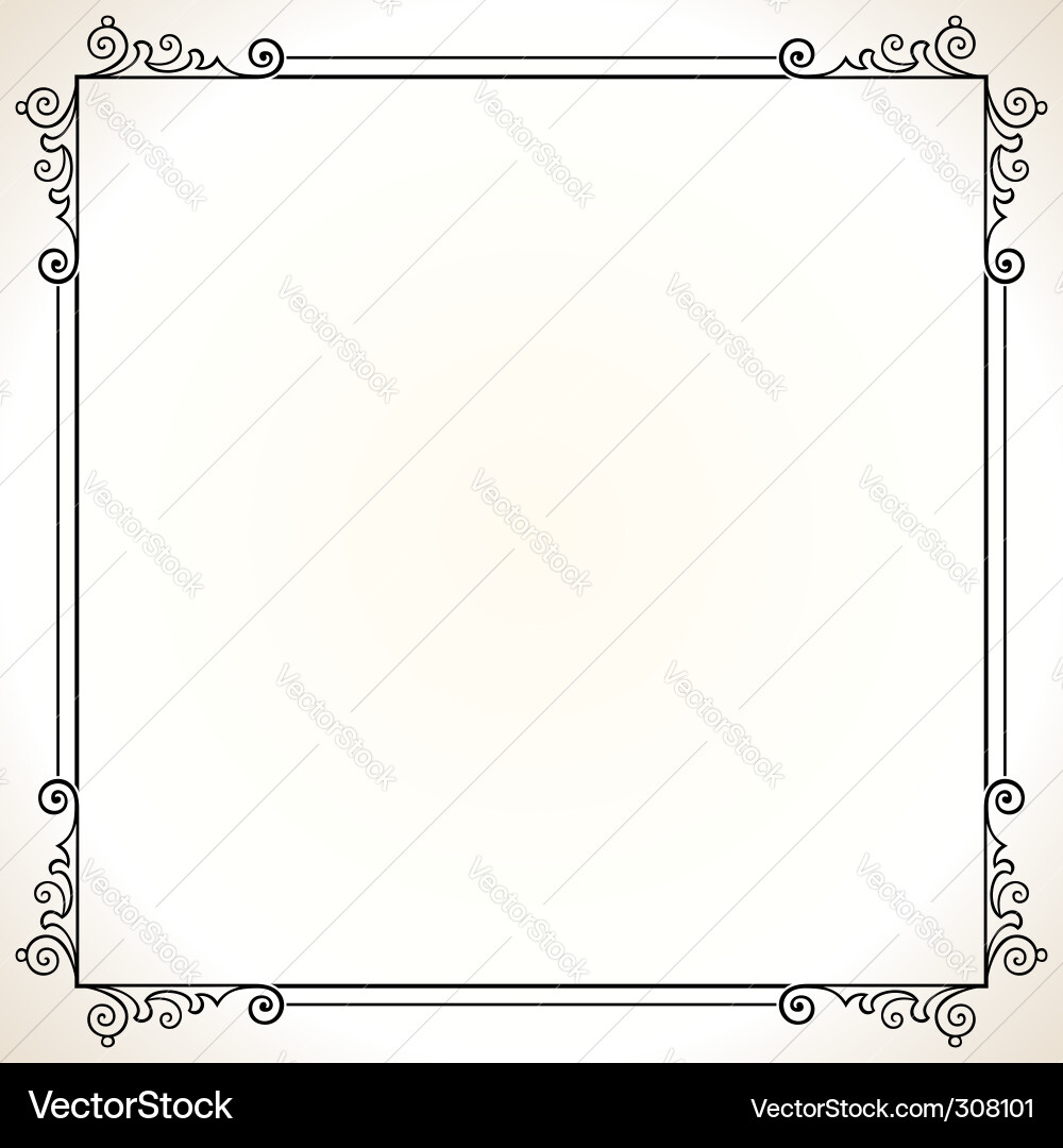 Decorative Border Frame Royalty Free Vector Image