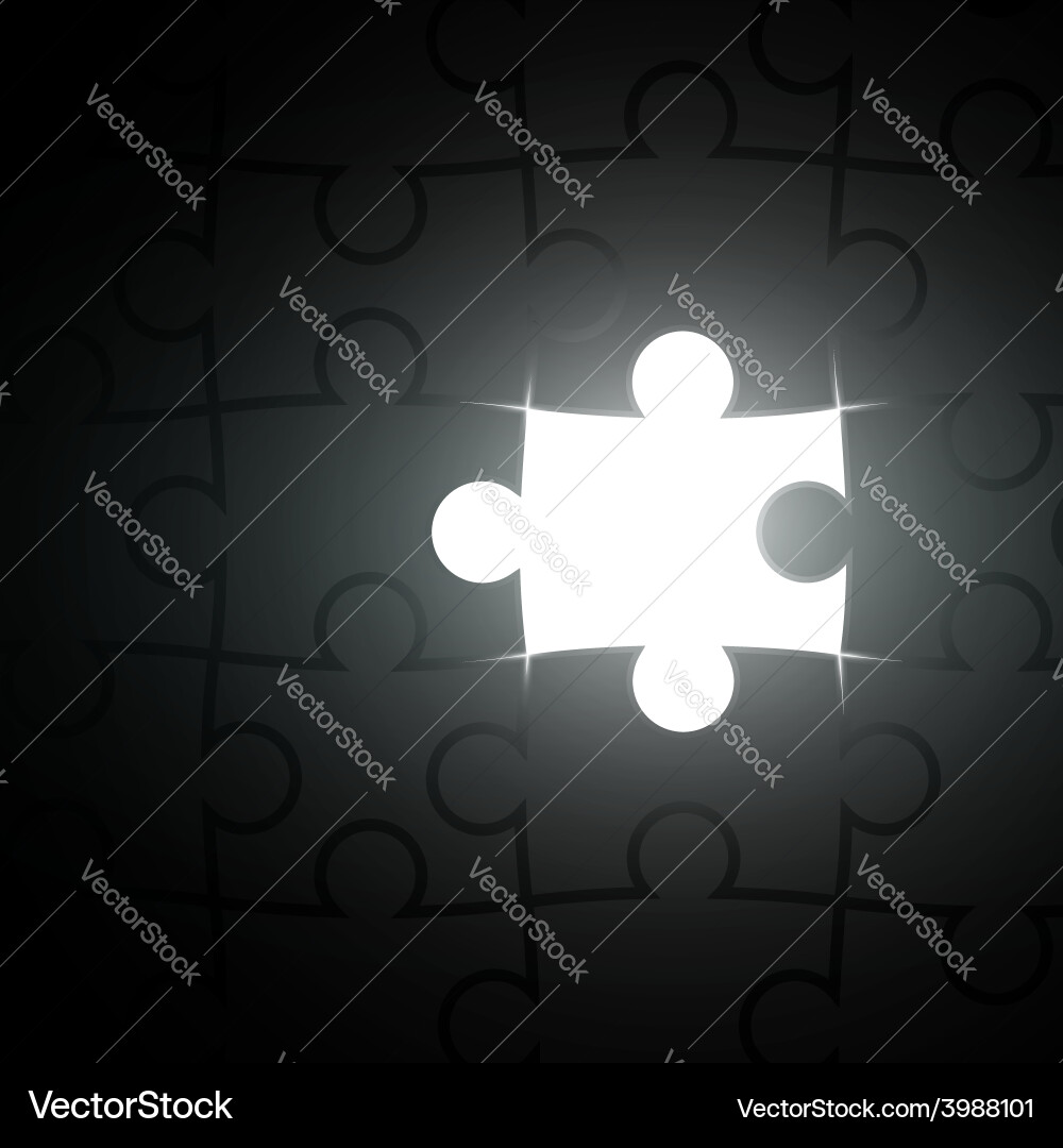 Missing piece puzzle Royalty Free Vector Image