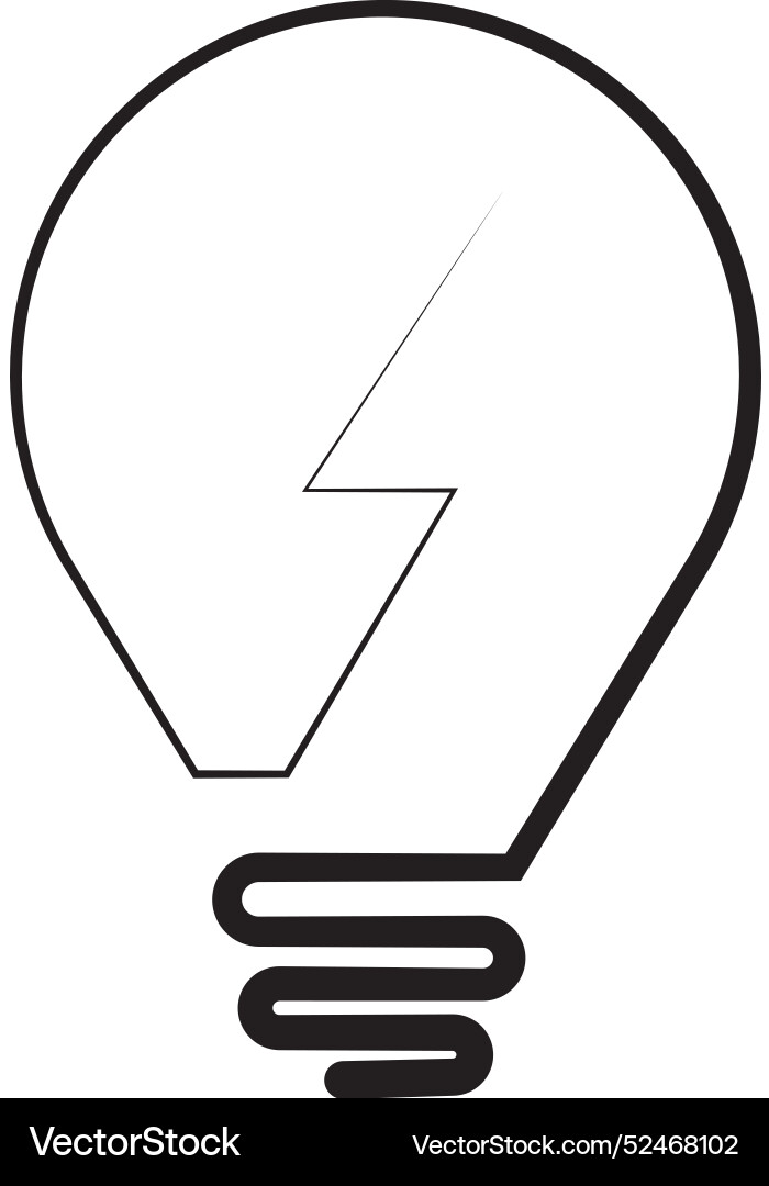 Bulb logo Royalty Free Vector Image - VectorStock