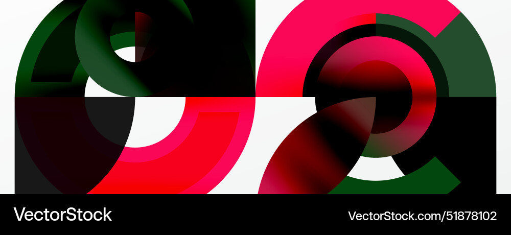 Circle geometric abstract background Royalty Free Vector