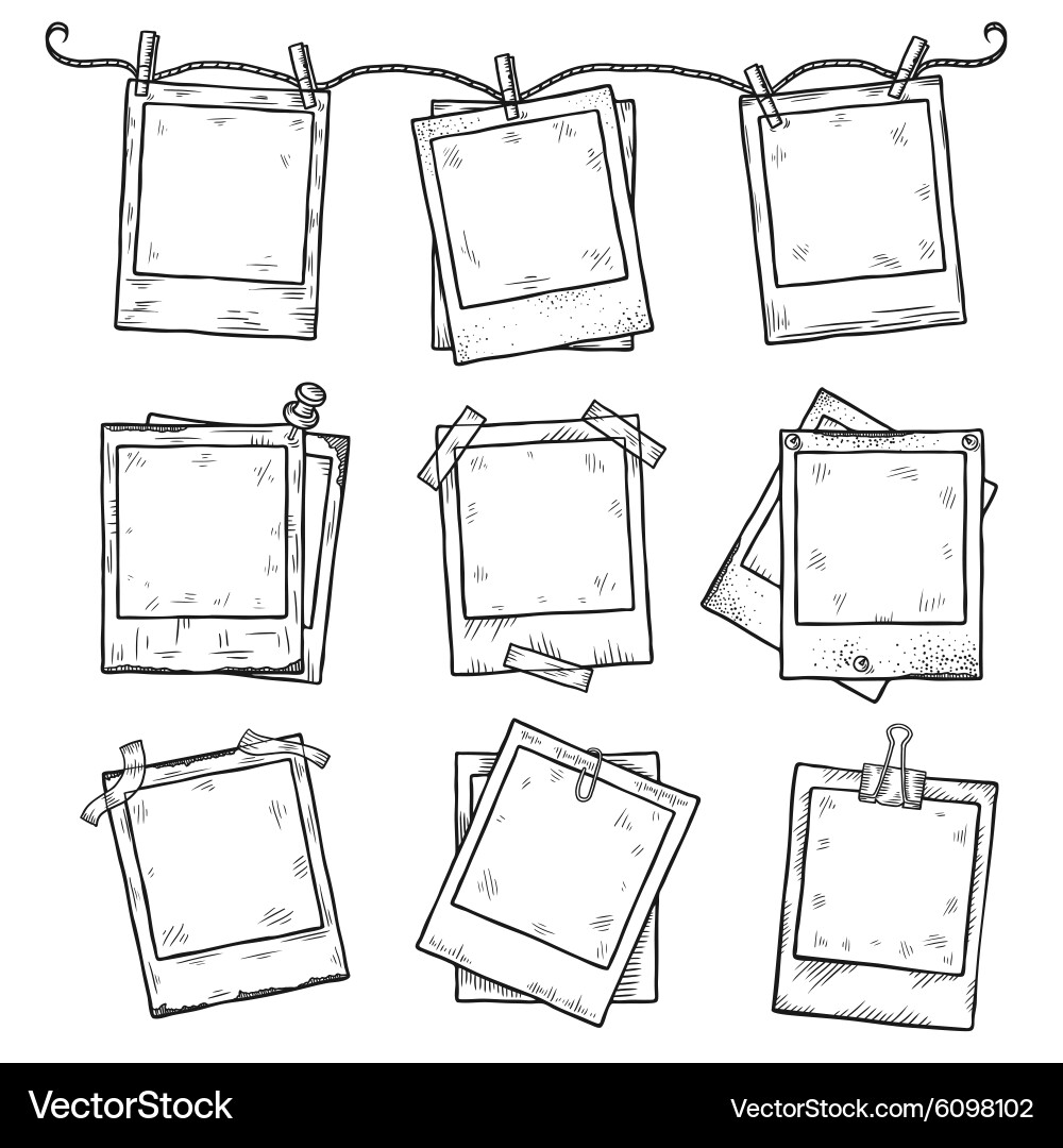 Polaroid Doodle Vector Images (71)