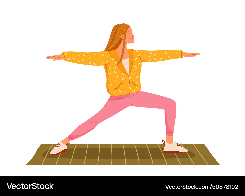 Person doing physical activity Royalty Free Vector Image