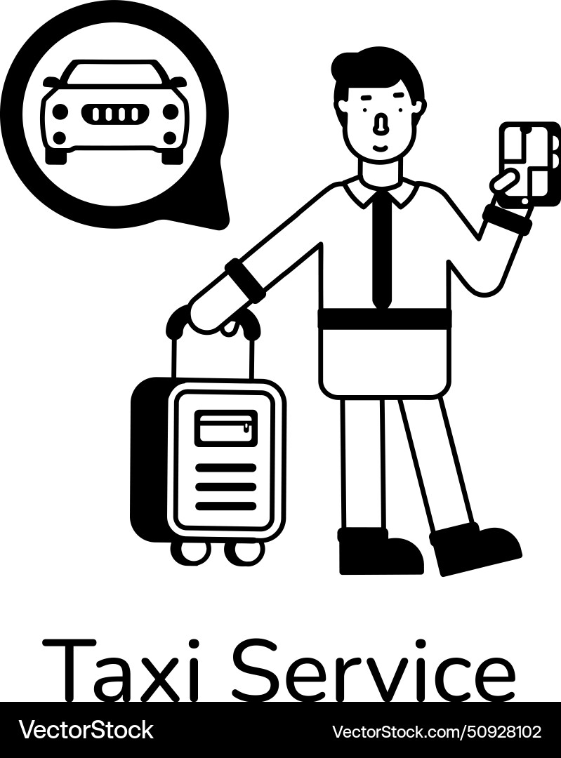 Taxi service Royalty Free Vector Image - VectorStock