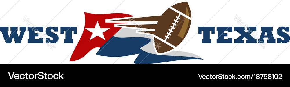 Texas football Royalty Free Vector Image - VectorStock