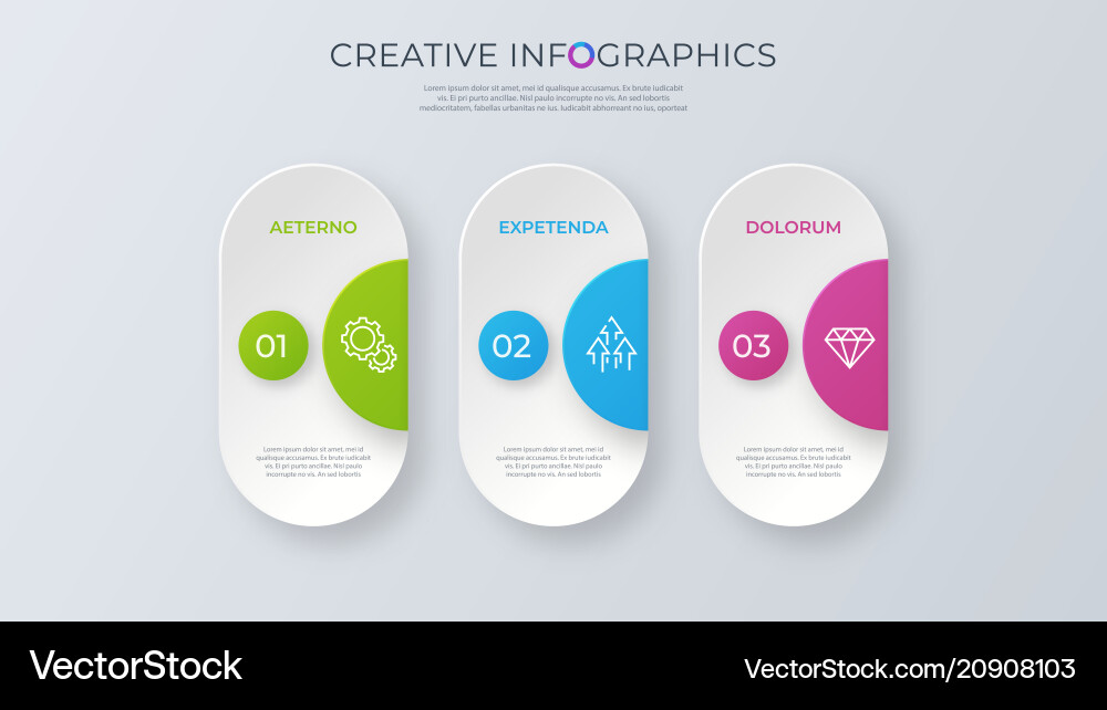 Contemporary minimalist infographic design Vector Image