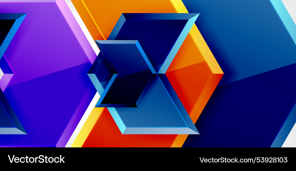 Technology dynamic arrow geometric background Vector Image