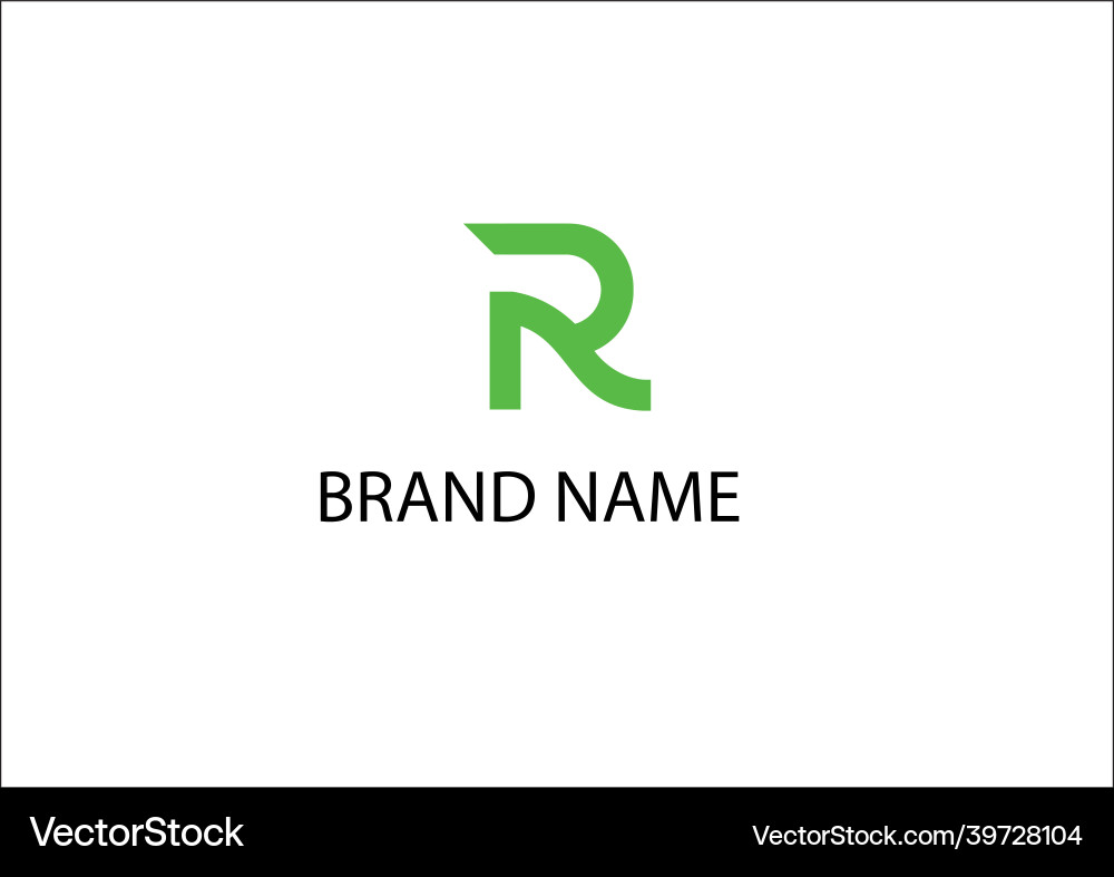 Letter r logo Royalty Free Vector Image - VectorStock