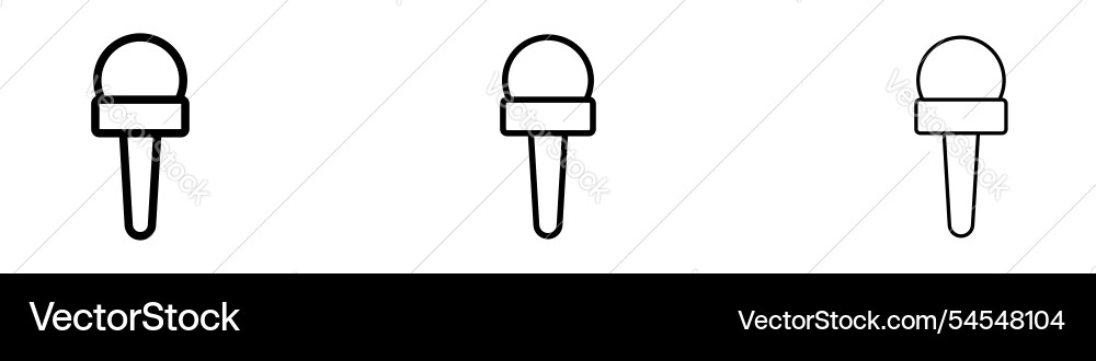 News microphone icon Royalty Free Vector Image