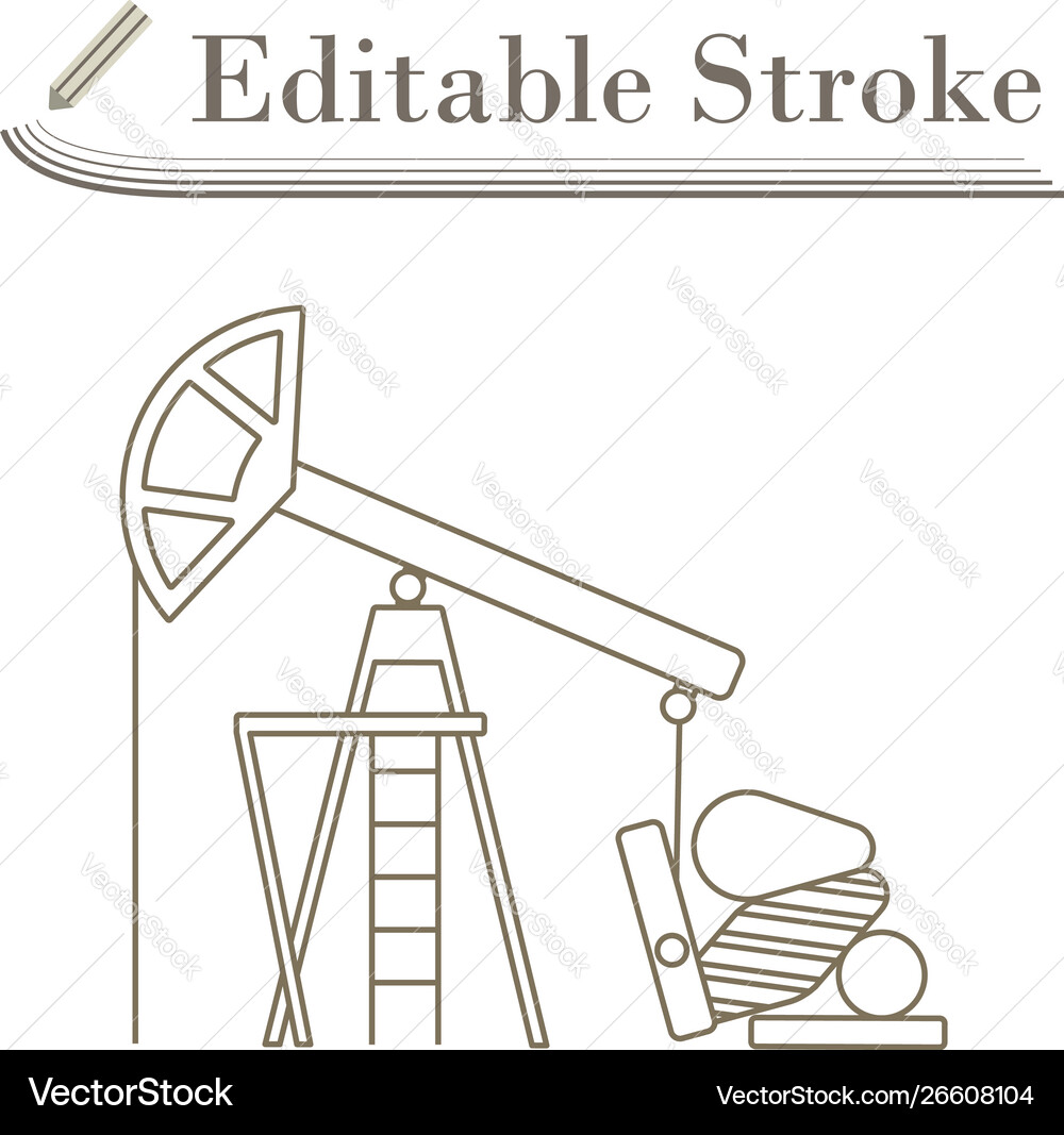 Oil pump icon Royalty Free Vector Image - VectorStock