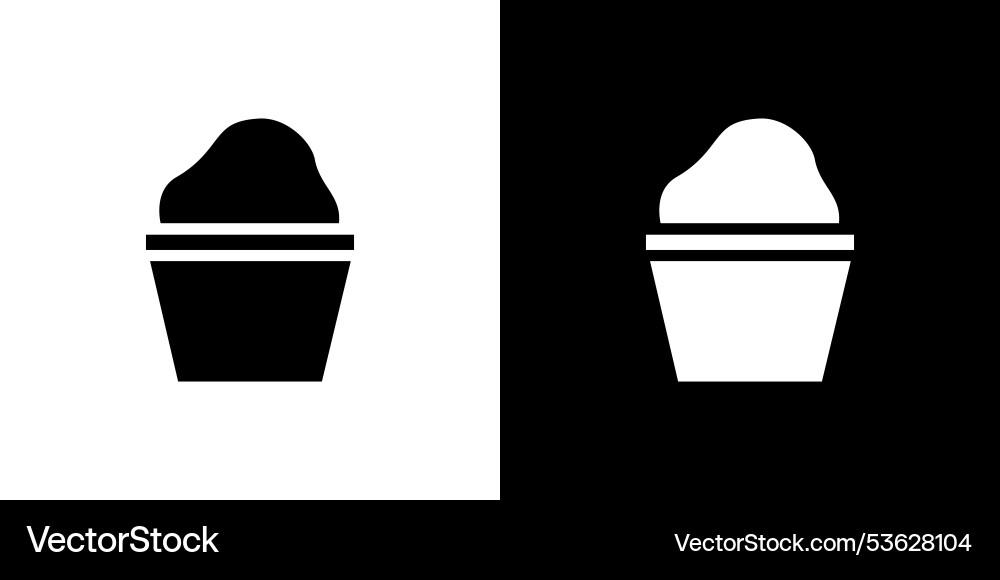 Sand bucket icon set Royalty Free Vector Image