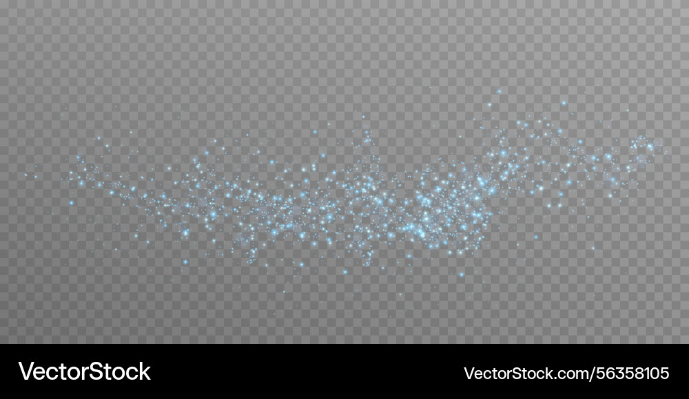 An enchanting sparkling blue particle effect for a