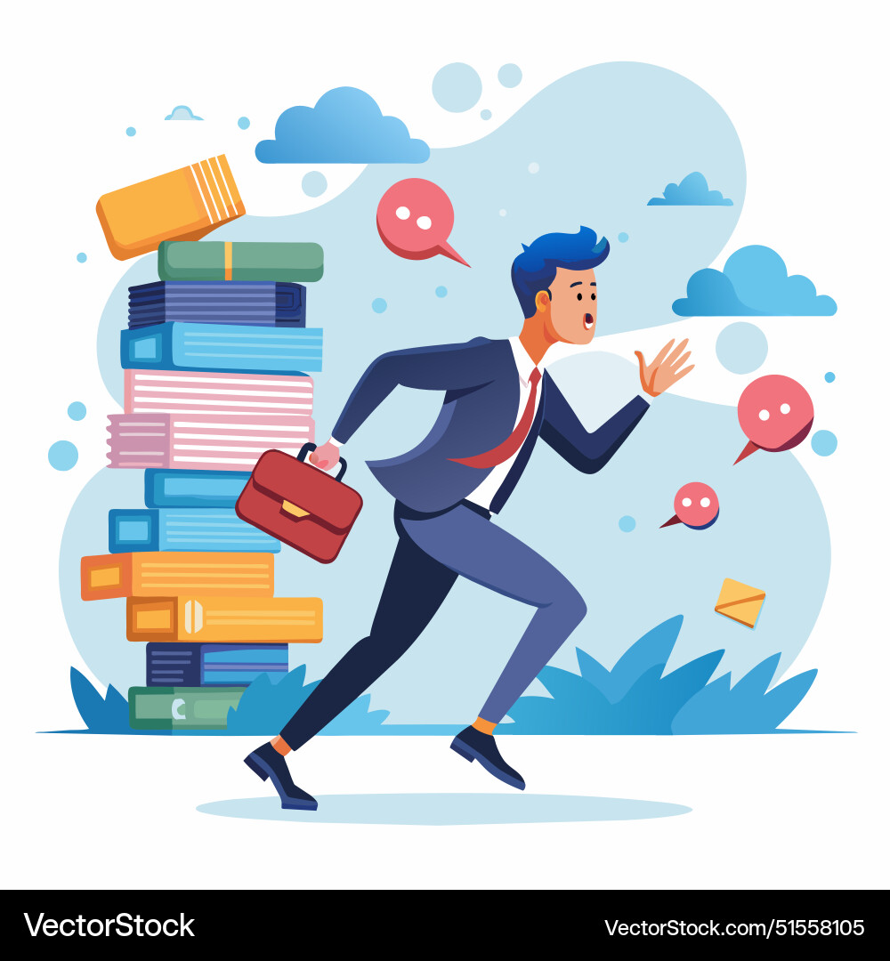 Communication problem or overload too many Vector Image