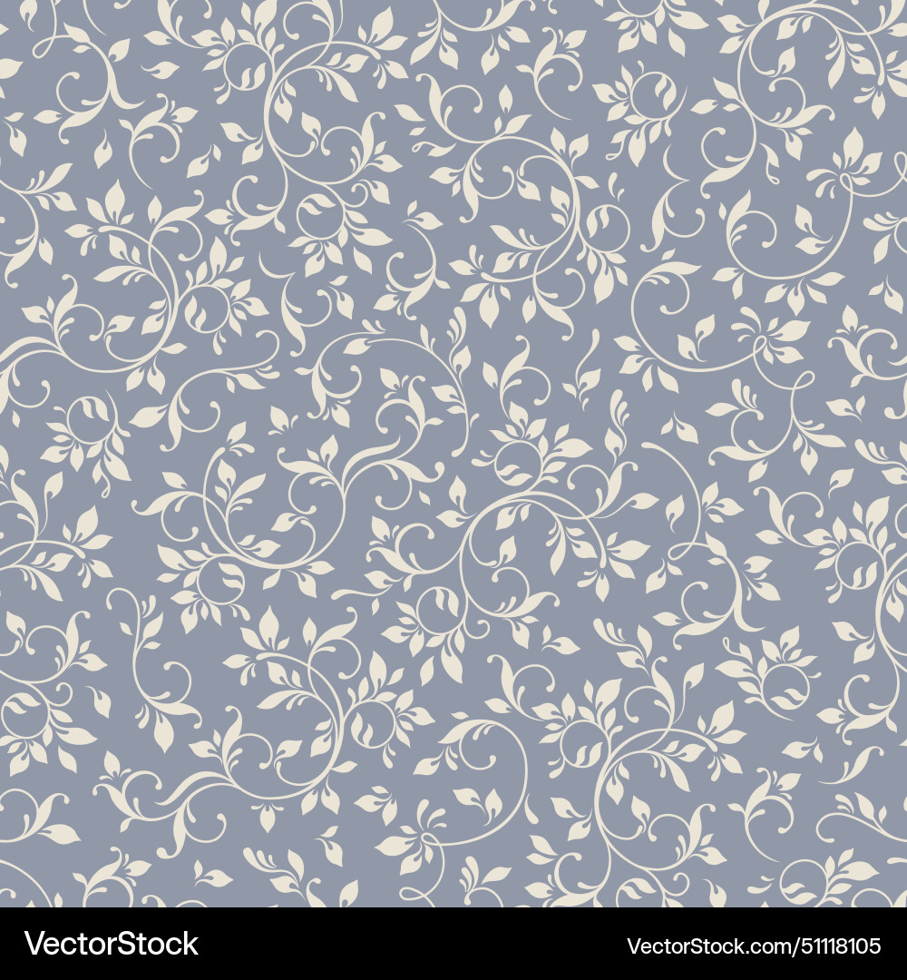 Seamless floral pattern decorative background Vector Image