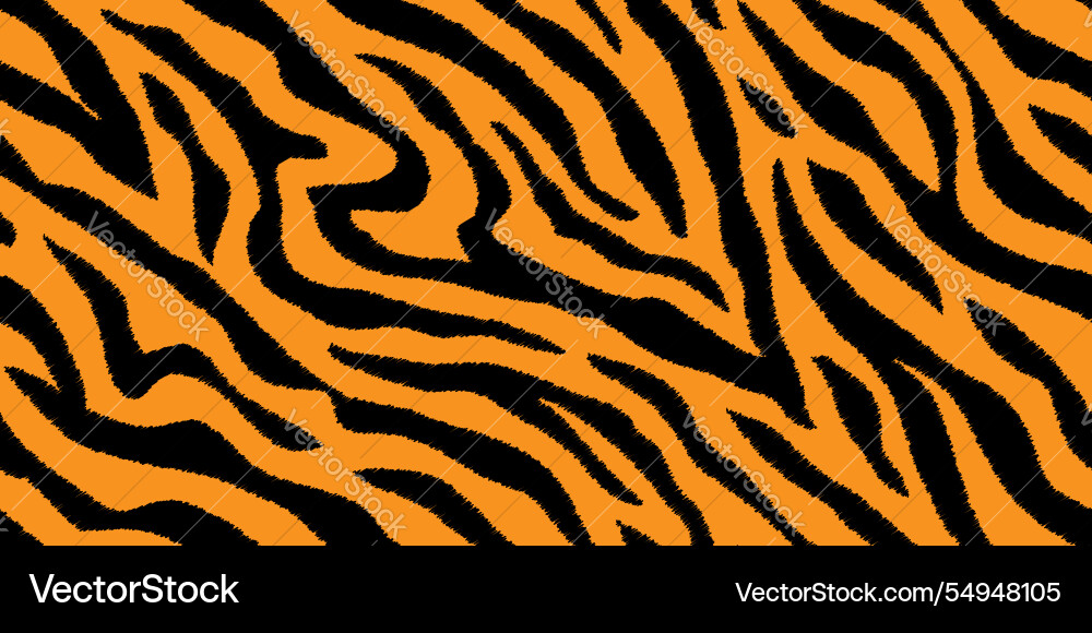 Tiger Stripes Pattern Royalty Free Vector Image