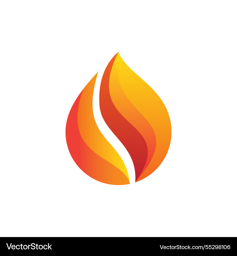 Fire flame Royalty Free Vector Image - VectorStock