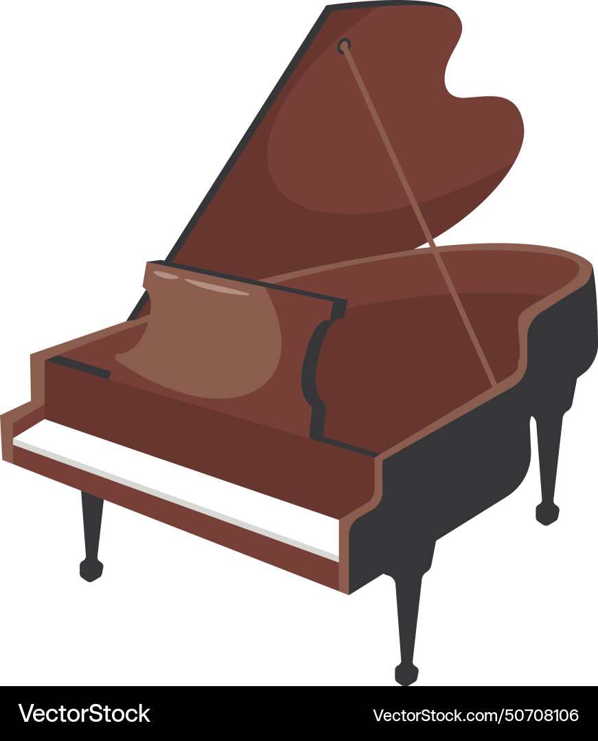Jazz piano instrument Royalty Free Vector Image