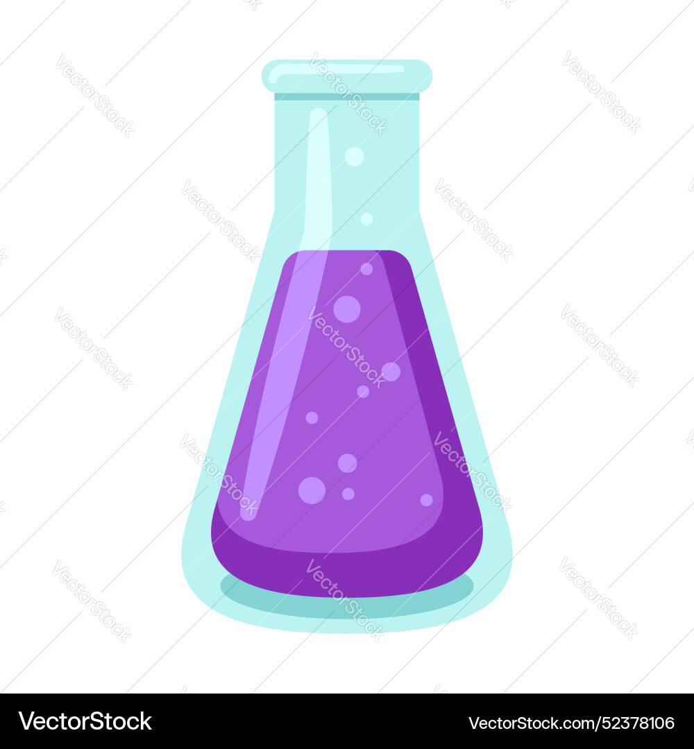 Laboratory beaker test tube or flask science Vector Image