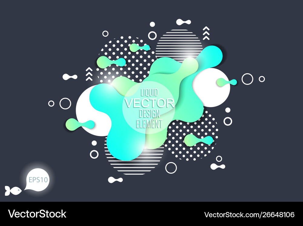 Moderne flüssige Form Designelemente Lizenzfreier Vektor