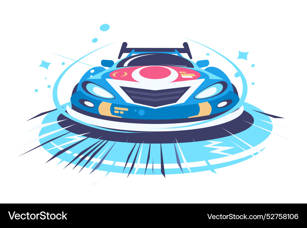 Speed racing car Royalty Free Vector Image - VectorStock