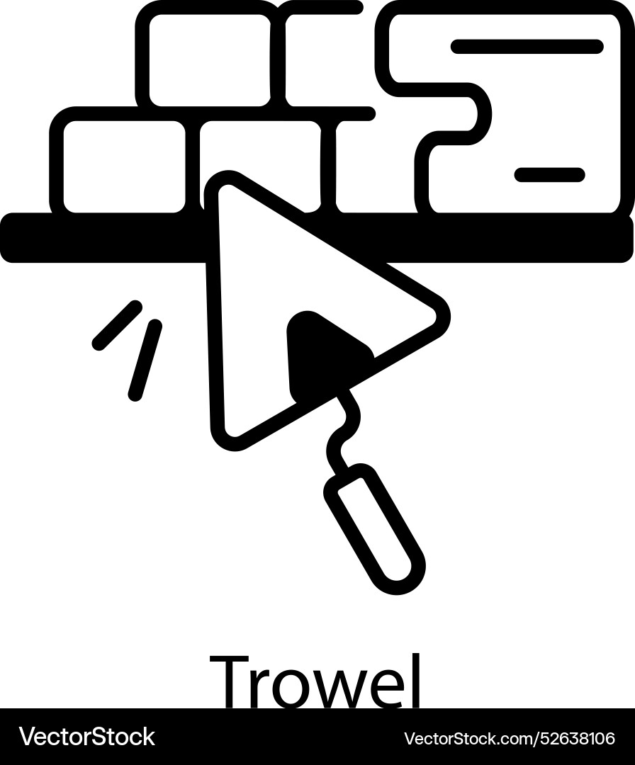 Trowel Royalty Free Vector Image - VectorStock