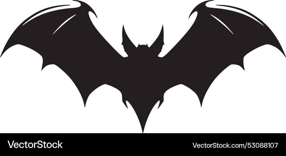Bat - minimalist and simple silhouette Royalty Free Vector