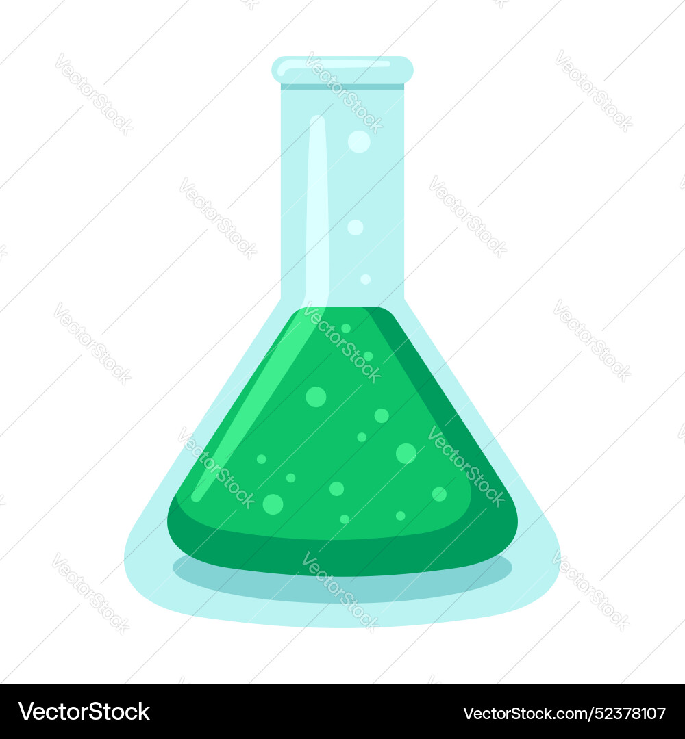 Laboratory beaker test tube or flask science Vector Image