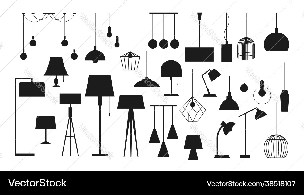 Lamp for room lighting Royalty Free Vector Image