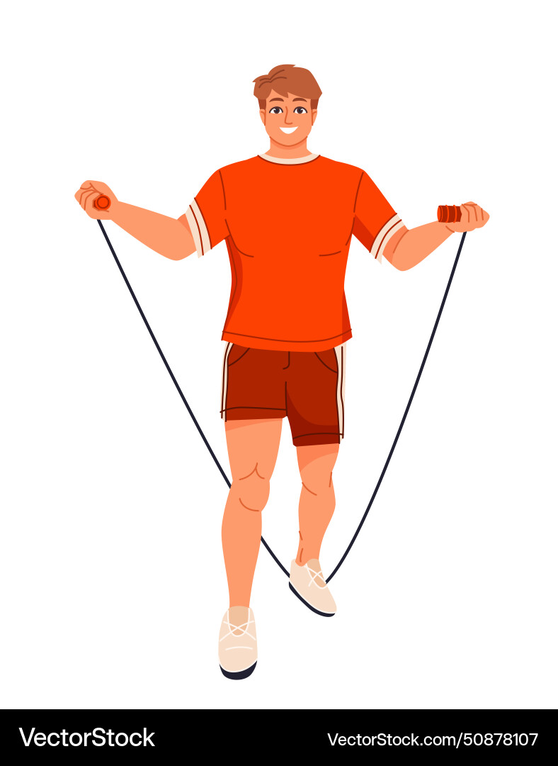 Person doing physical activity Royalty Free Vector Image