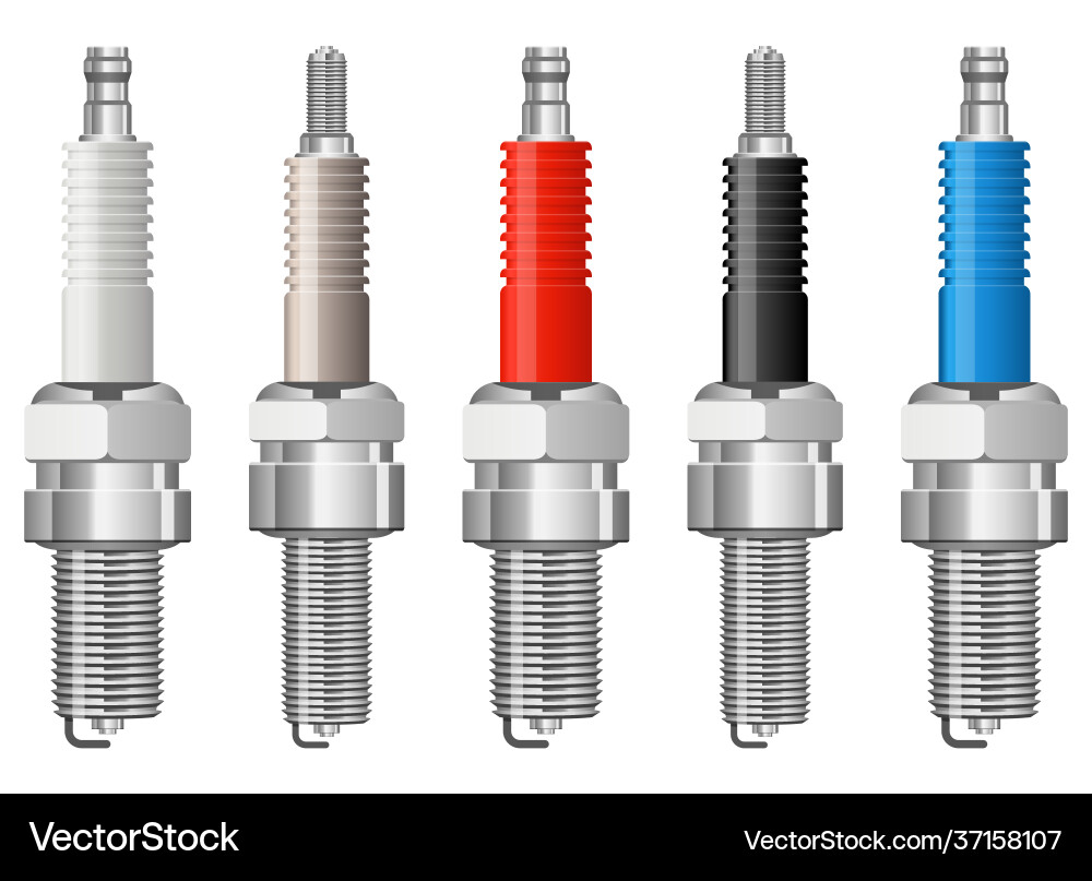 Spark plug design isolated on white background Vector Image
