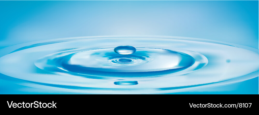 Water drop Royalty Free Vector Image - VectorStock