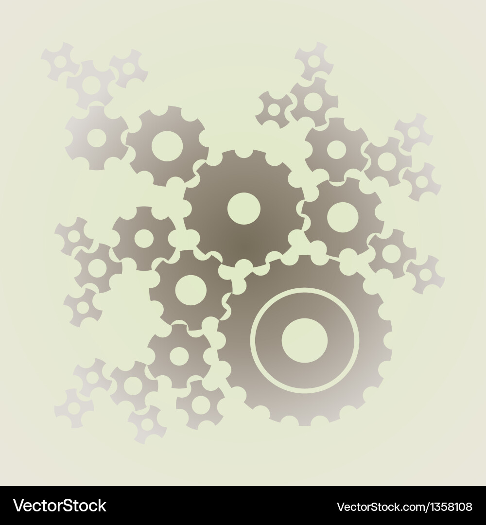 Cogs gears background Royalty Free Vector Image