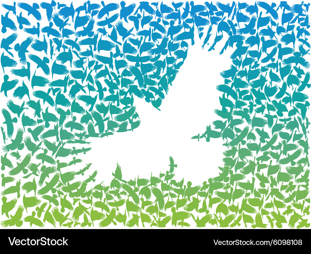 Crow from a flock of flying crows Royalty Free Vector Image