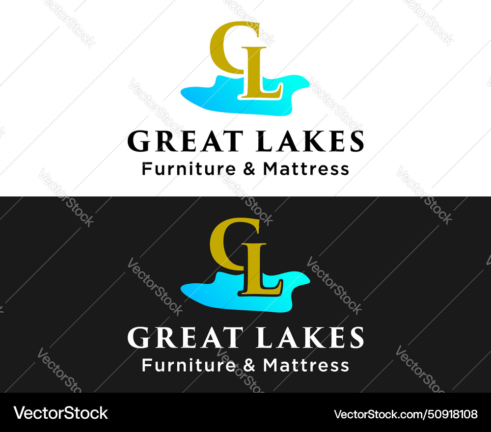 Gl logo Royalty Free Vector Image - VectorStock